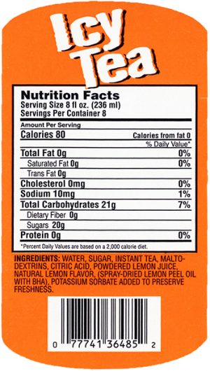 Icy Tea - Original Lemon - Clover Farms